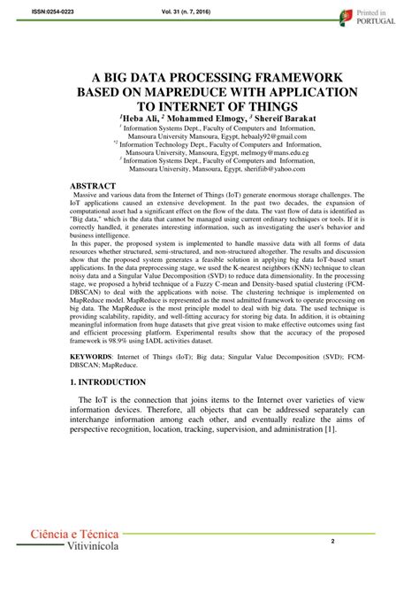 Pdf A Big Data Processing Framework Based On Mapreduce With