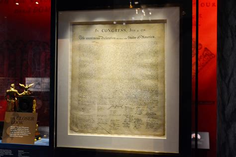 Rare 1823 Engraved Declaration Of Independence On View At Museum Of The