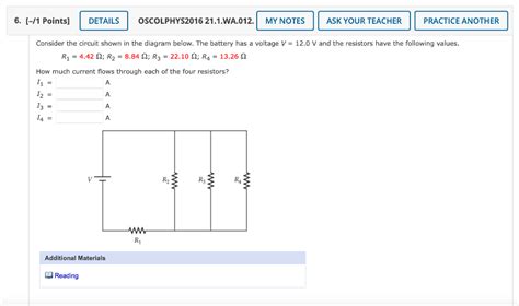 Solved Points DETAILS How Much Current Flows Chegg Com