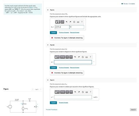 solved review constants use the mesh current method to find