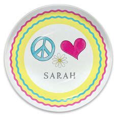 Custom Peace Love Flat Note Cards