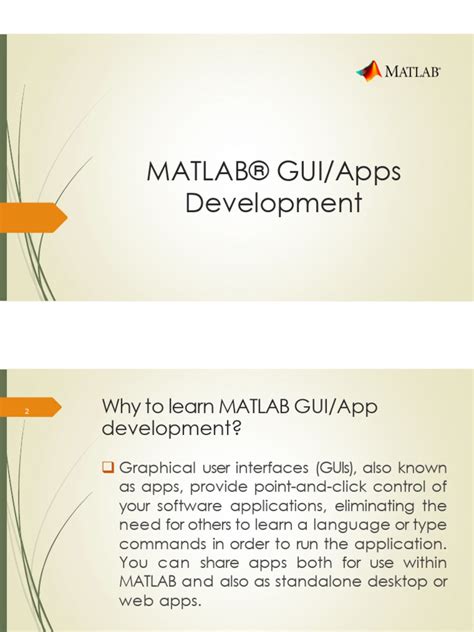 matlab gui pdf application software graphical user interfaces