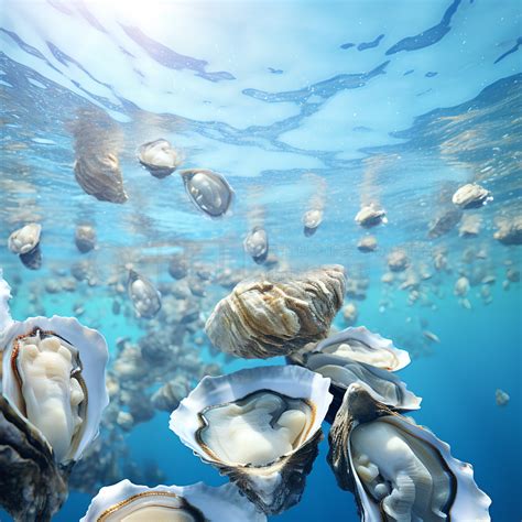 海洋数字艺术 美丽海洋中牡蛎的水下摄影 Ai图片免费下载 Png格式 2784像素 编号69320424 千图网