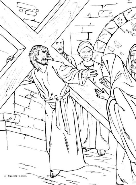 Dibujos Católicos Imágenes De Jesús Encontrandose Con Su Madre Para