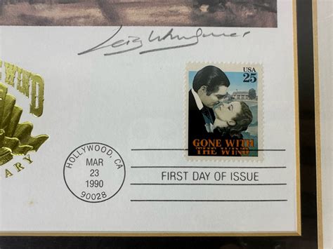 Signed Limited Edition First Day Cover Of The Movie Gone With The Wind