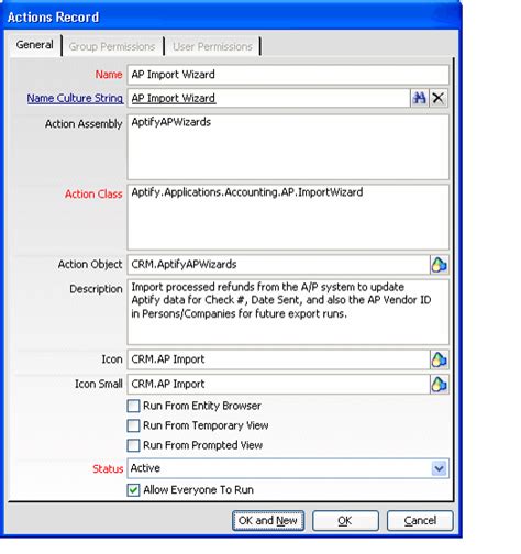 Adding The Ap Import And Export Wizards Aptify Support