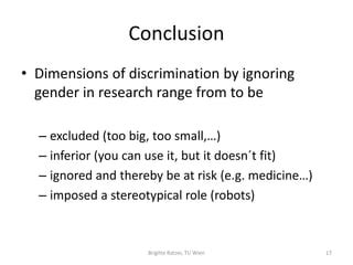 Inclusion Of Gender Dimension In Research PPT