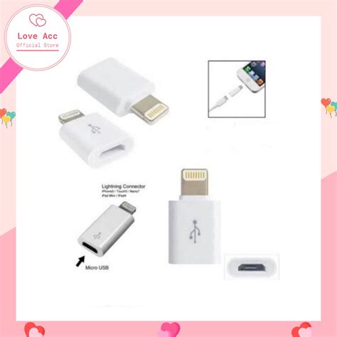 Jual Adaptor Otg Konektor Sambungan Usb Micro To Lightning Adapter Convertor Converter
