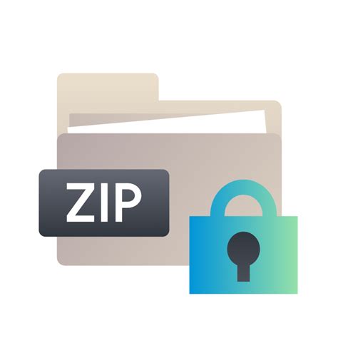 ZIPファイルアイコンイラストのフリー素材商用可