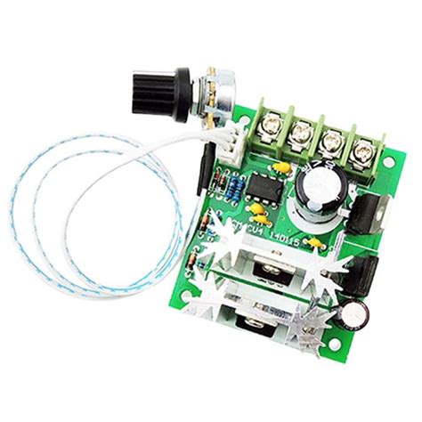 DC6V 30V Modul Kontrol Kecepatan Motor 20A DC PWM Papan Pengontrol Motor Sakelar Regulasi