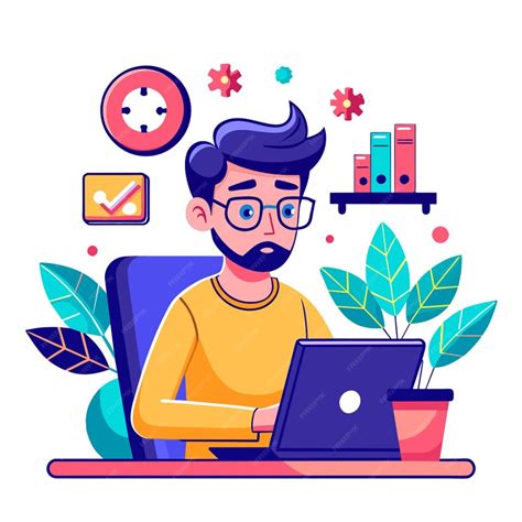 Developer Coding With Error Frustrated Vector Illustration Premium Ai Generated Vector