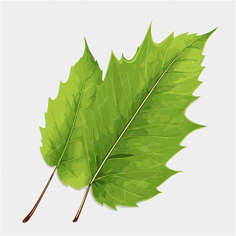 Premium Vector Leaf Drawing Vector