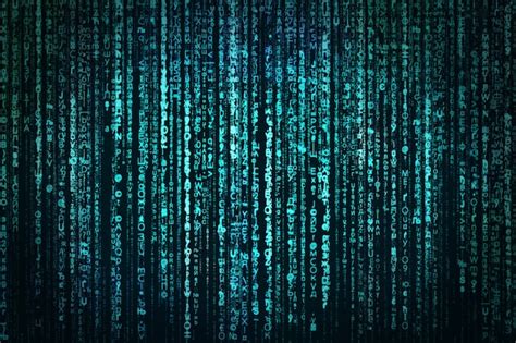 Premium Photo Digital Background Matrix With Transfusion Of Blue And Purple Colors Coding Or