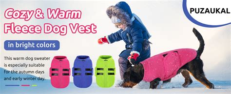 Puzaukal Hundepullover Fleece Weste Hundemäntel Winter Warmer Hundeweste Für Kleine Hunde