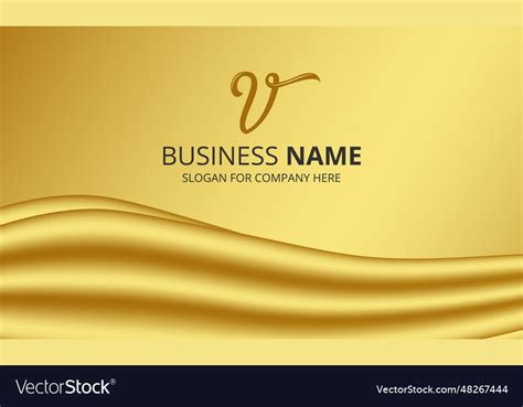 Modern Wave Golden Business Background Royalty Free Vector