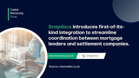 Capital Resourcing Group On Linkedin Snapdocs Introduces First Of Its