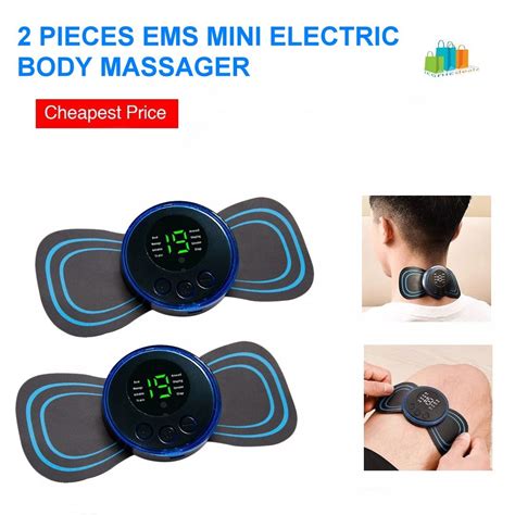 2 Pieces Ems Mini Electric Body Massager Iconicdealz