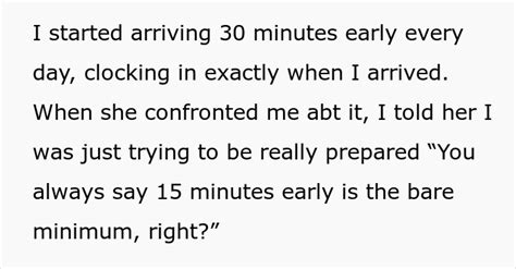 Manager Demands Staff Show Up 15 Mins Early Unpaid One Employees