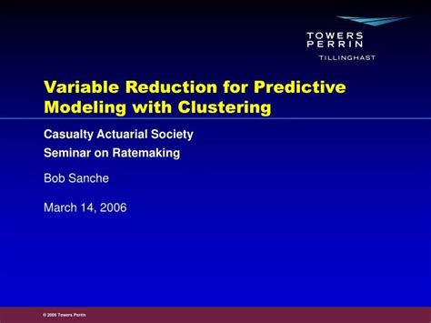 Ppt Variable Reduction For Predictive Modeling With Clustering