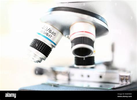 Head Microscope On The Background Laboratory Stock Photo Alamy
