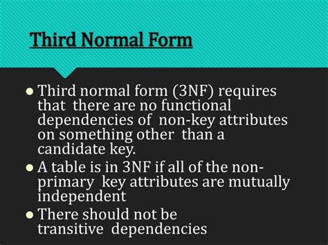 Normalization Presentation In Database Management System Pptx Databases Computer Software