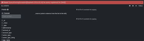 Kibana Elasticsearch Stack Queryparsingexception Stack Overflow