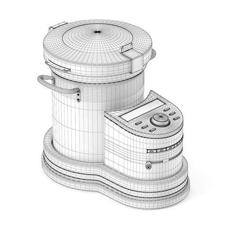 Red Food Processor 3d Model Download Home Appliances On