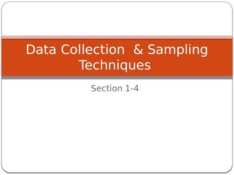 pptx data collection and sampling techniques pptx dokumen tips