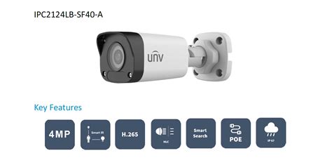 Uniview IPC LB SF A MP Mini Fixed Bullet Network Camera