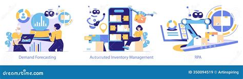 Predictive Inventory Analytics With Ai Abstract Concept Vector Illustration