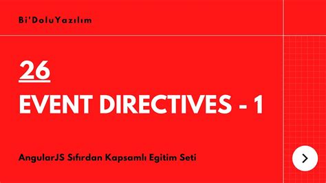 AngularJS Dersleri 26 Event Directives 1 YouTube