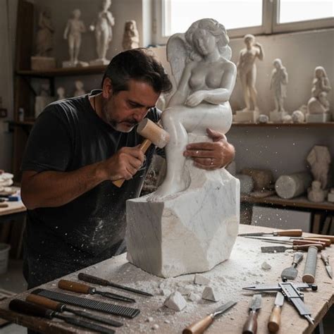 Free Sculptor Carving Marble Image Sculptor Marble Carving