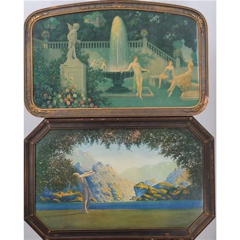 Parrish Maxfield Pair Of Maxfield Parrish Prints Dawn And Fantasy Ladies Compare Similar