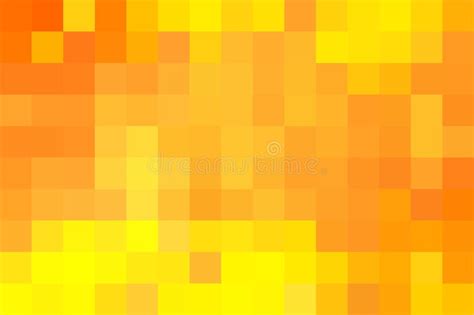 Orange Pixel Background Gradient Abstract Tile Background Stock Vector Illustration Of