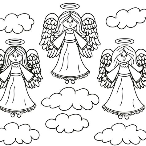 Coloriages Danges Gratuits à Imprimer Pour Enfants Et Adultes