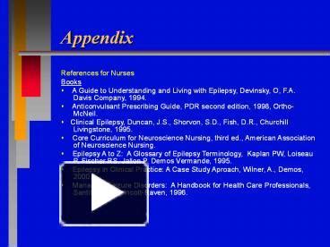 PPT Appendix PowerPoint Presentation Free To Download Id Ec397 YTNjY