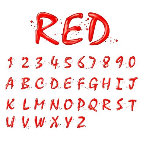 Red Letters Vectors And Illustrations For Free Download Freepik