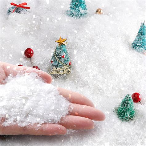 Shupakul 20 Ounces Christmas Fake Snow Decoration White
