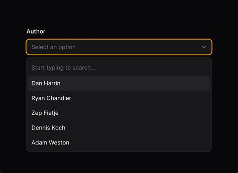 Select Forms Filament