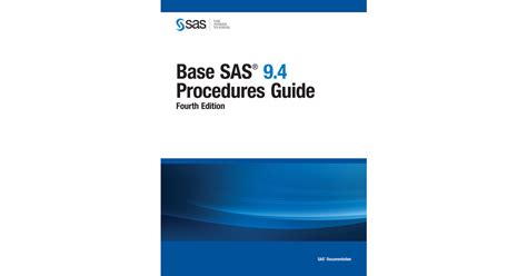 Base Sas 9 4 Procedures Guide Fourth Edition 4th Edition[book]