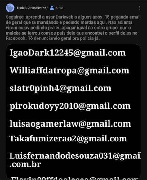 Tô De Volta Pegando Email De Geral Que Tá Postando Merdas De Pessoas