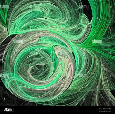 Volumetric And Flat Circles Chaotic Movement Abstract Fractal Graphics Design Element