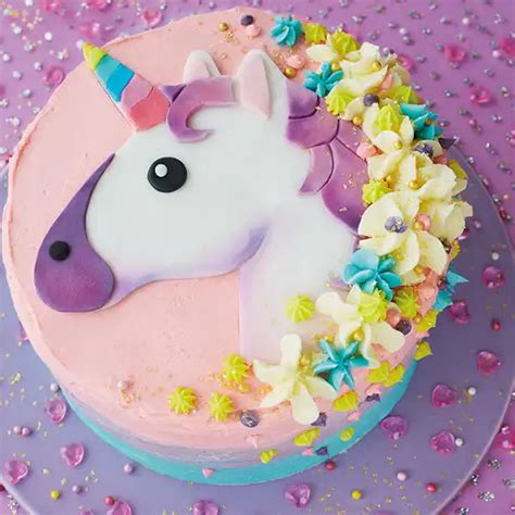 Diy Unicorn Emoji Cake Party Pieces