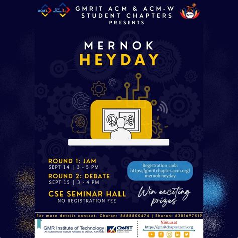 acm gmrit on linkedin acm acmindia acmevents gmrit india