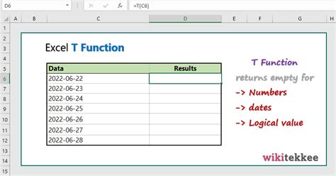 Excel T Function 6 Examples Wikitekkee