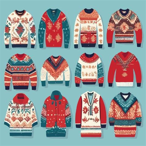 Premium Vector Sweater Patterns Vector