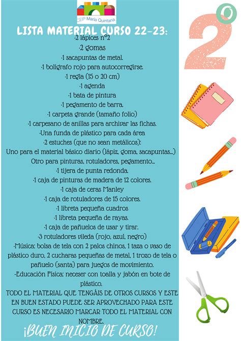 Listado De Materiales Del Alumnado