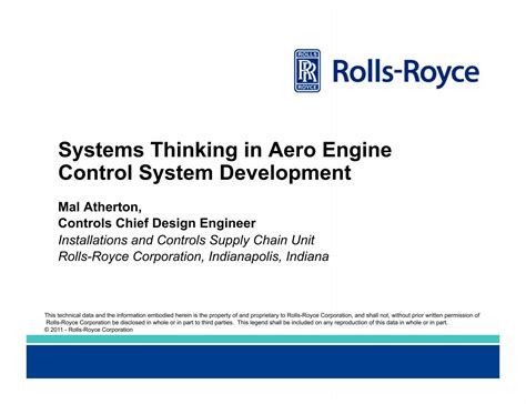 Systems Thinking In Aero Engine Control System Mit Sdm