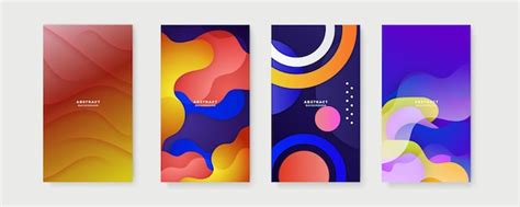 Premium Vector Colourful Abstract Background Vector Set Of Abstract