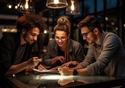 Premium Ai Image Web Designers At A Startup Collaborating On A Mobile App Design Project